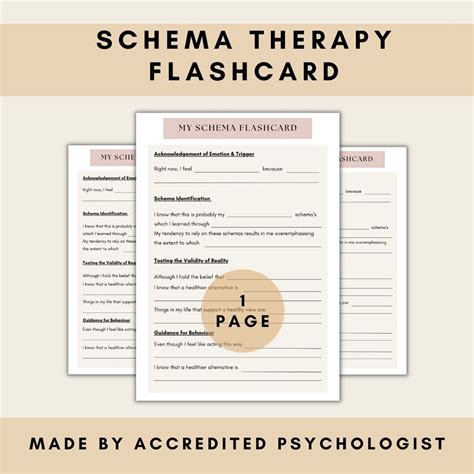 Schema Therapy Flashcard Therapy Flashcard Schema Therapy Worksheet