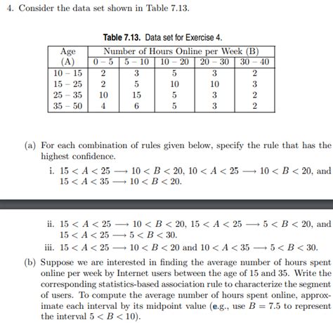 solved consider the data set shown in table 7 13 table 7 13