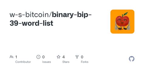 Github W S Bitcoinbinary Bip 39 Word List