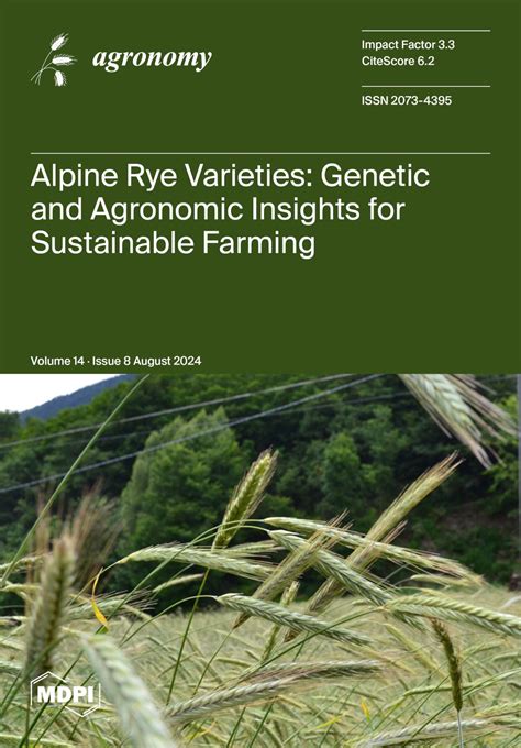 agronomy mdpi on linkedin alpine rye openaccess mdpiagronomy agronomy