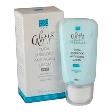 Антивозрастной фотозащитный крем SPF 50 Spa Abyss Total Sunblock Anti ...