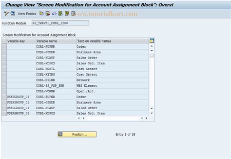 PRC SAP Tcode Customizing Coding Block