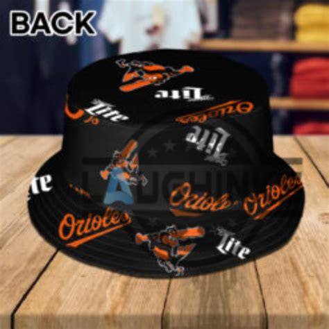 Miller Lite Baltimore Orioles Bucket Hat 2024 Exclusive Design For True