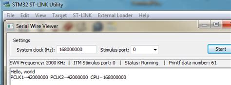Any Way To Receive Swv Itm Debug Data Without Cube Stmicroelectronics Community