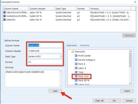 Advanced Report Features