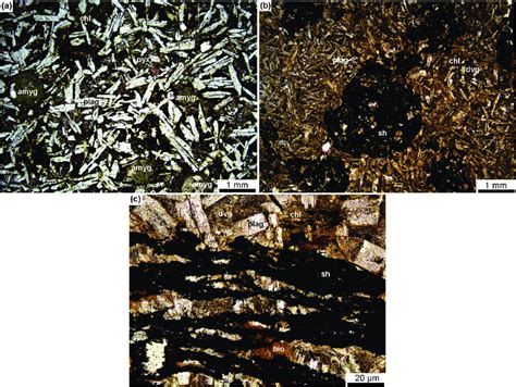 Photomicrographs Of The Dolerite And Breccia Samples A The Upper Download Scientific Diagram