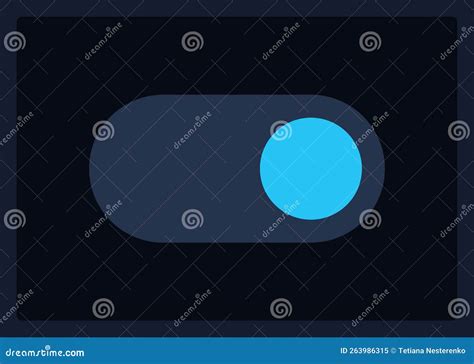 Active Toggle Button UI Element Template Stock Vector Illustration Of
