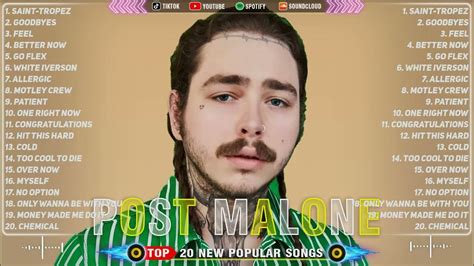 Post Malone Greatest Hits ~ Best Songs Music Hits Collection Top 20