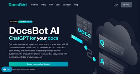Docsbot Ai Custom Ai Chatbots For Your Documentation