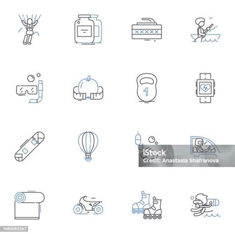 레슬링 라인 아이콘 모음입니다 슬램 핀 챔피언 서브미션 링 매치 타이틀 벡터 및 선형 일러스트레이션 매트 던지기 테이크 다운 개요 표지판 세트 Championship에 대한