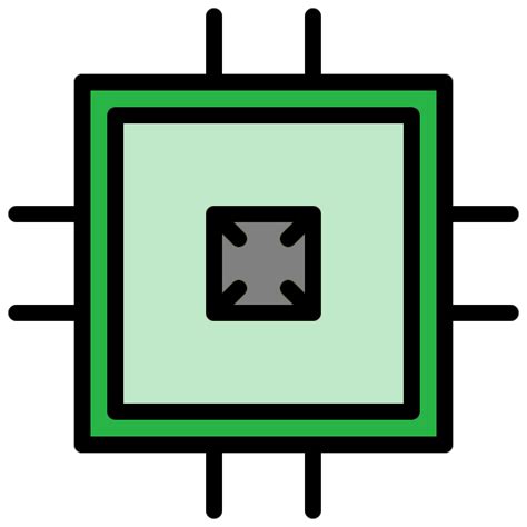 Cpu Generic Outline Color Icon