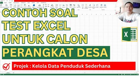 Contoh Soal Tes Excel Untuk Perangkat Desa Gratis File Latihan Youtube