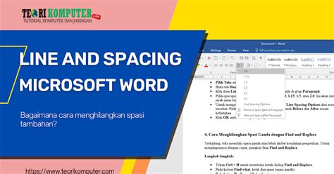Bagaimana Cara Menghilangkan Spasi Tambahan Di Ms Word