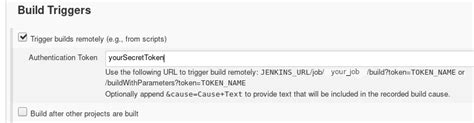 Trigger Hudson Build On Svn Commit Stack Overflow