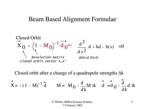 Ppt Errors In Beam Based Alignment Measurements Powerpoint