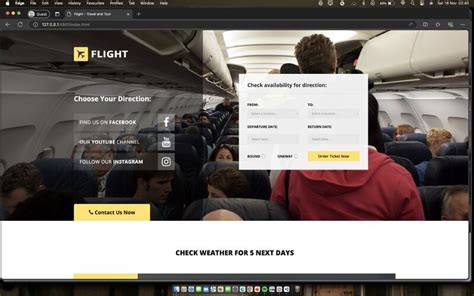 Webdevelopment Html Css Javascript Flightbookingsystem Traveltech