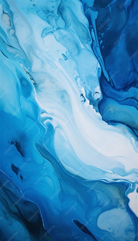 Premium Photo Abstract Blue And White Liquid Dropdown Background