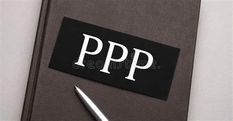 Ppp Sign Written On The Black Sticker On The Brown Notepad Tax Concept