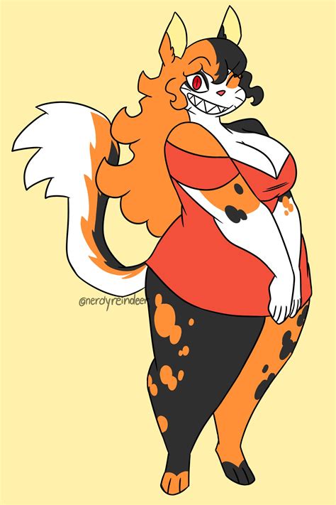Rule 34 Big Breasts Breasts Calico Cat Cleavage Feline Feline Female