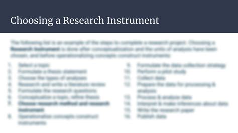 Solution Research Instrument Examples Studypool