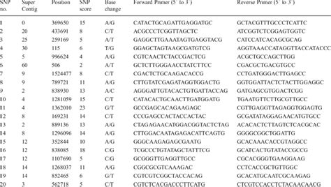 Predicted Snps Chosen For Validation Download Table