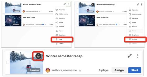 kahoot team workspace how to add lock or unlock kahoots kahoot help and resource center