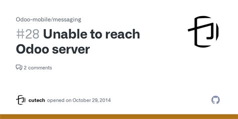 Unable To Reach Odoo Server Issue Odoo Mobile Messaging GitHub