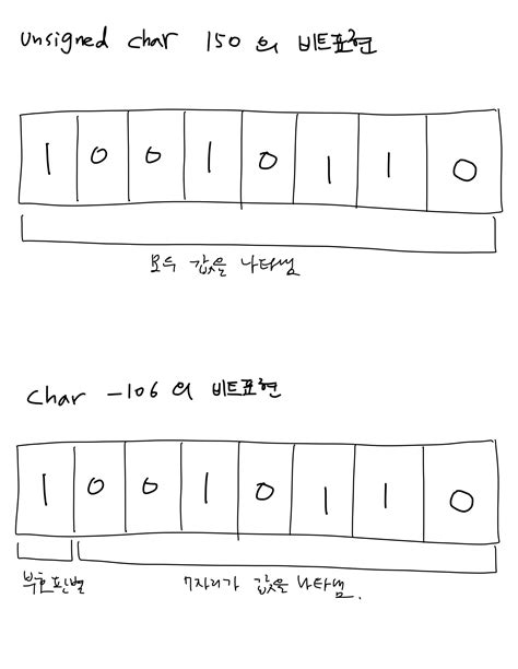 Unsigned Char와 Char의 차이