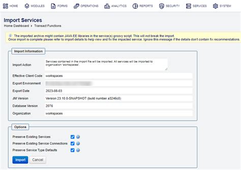 Import A Transact Function Import A Transact Function