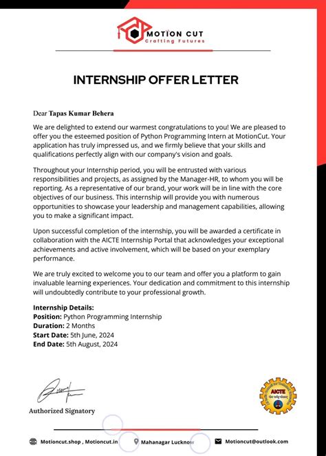 Tapas Kumar Behera On Linkedin Internship Motioncut