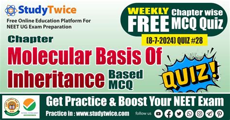 Free Practice Weekly Mcq Quiz On Biology For Neet 2025 Exam