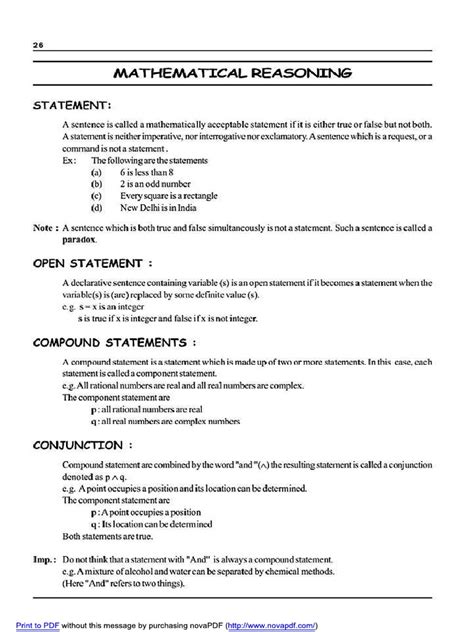 Mathematical Reasoning Pdf