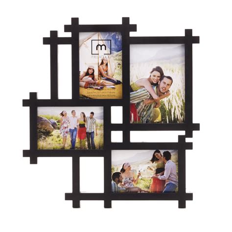 Wall Picture Collage Frames 5x7 Satin Black Collage Picture Frame With