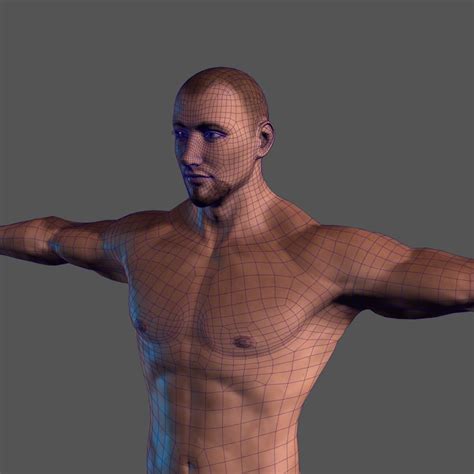 Naked Man Character D Model By IGOR