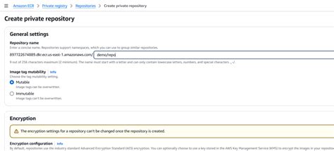 how to create a private repository on aws ecr step by step guide