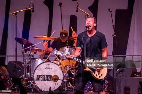 Adam Pfahler And Blake Schwarzenbach Of Jawbreaker Perform At News