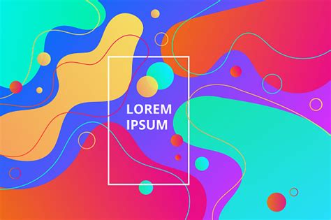 Creative Abstract Fluide Shape Geometric Pattern Background Or