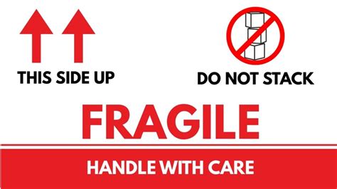 Fragile Sign For Shipping Printable