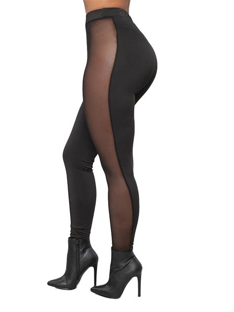 See Through Mesh Leggings Free Shipping