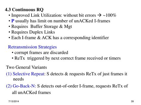 ppt ch4 protocol basics key learning points arq s and error control