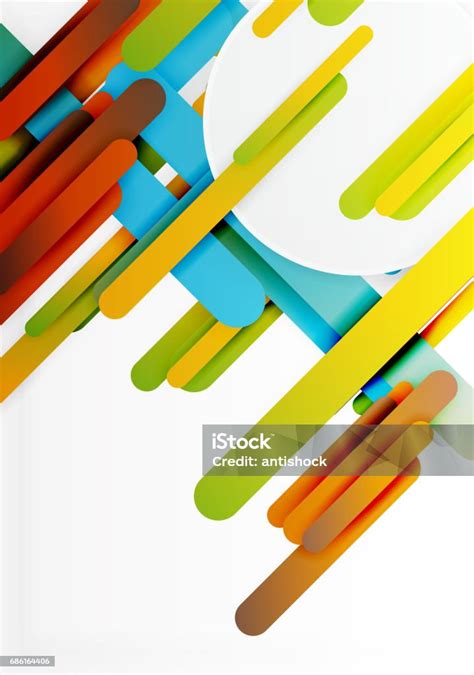 잘라 3d 종이 색 직선 추상적인 배경 0명에 대한 스톡 벡터 아트 및 기타 이미지 0명 3차원 형태 개념 Istock