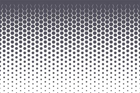 Hexagonal Pattern Geometric Hexagon Halftone Abstract Background Stock
