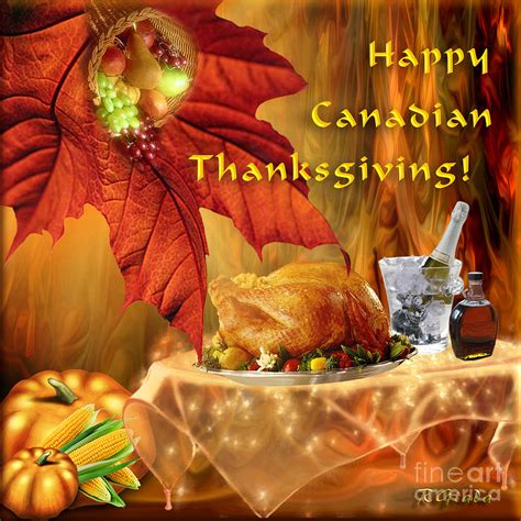 Happy Canadian Thanksgiving Digital Art By Giada Rossi Fine Art America