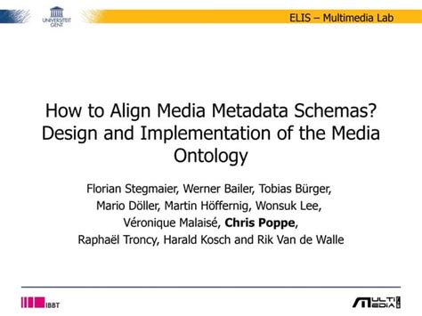 Semudate Samt How To Align Media Metadata Schemas Design And