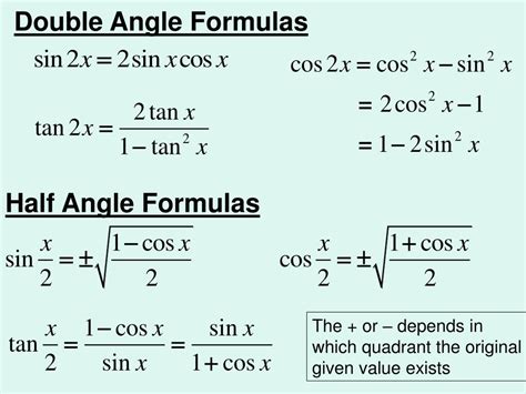 ppt ch 5 5 multiple angle and product to sum formulas powerpoint