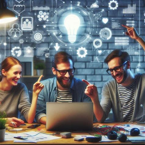 Collaborative Software Development Premium Ai Generated Image