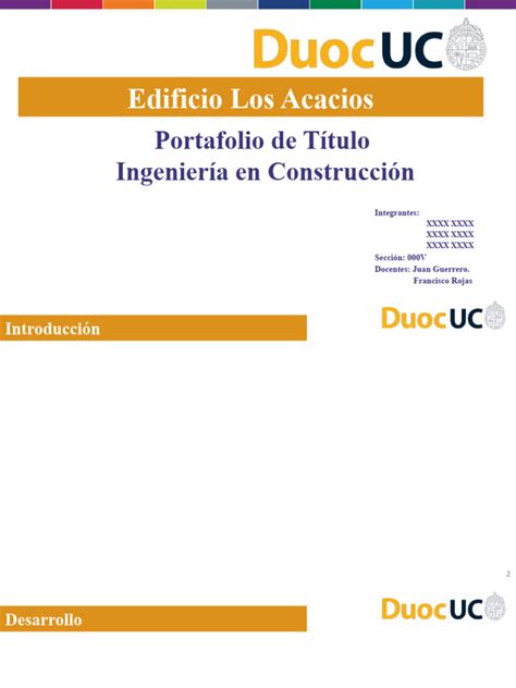 Presentacion Portafolio De Título Pdf