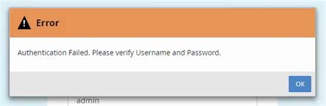 Oncommand Unified Manager Maintenance User Gets Error Authentication Failed Please Verify