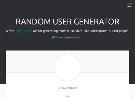 Randomuser Api Api Details