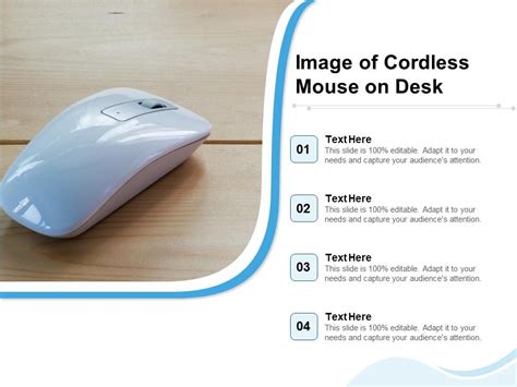 Image Of Cordless Mouse On Desk Ppt PowerPoint Presentation Slides Slideshow PDF
